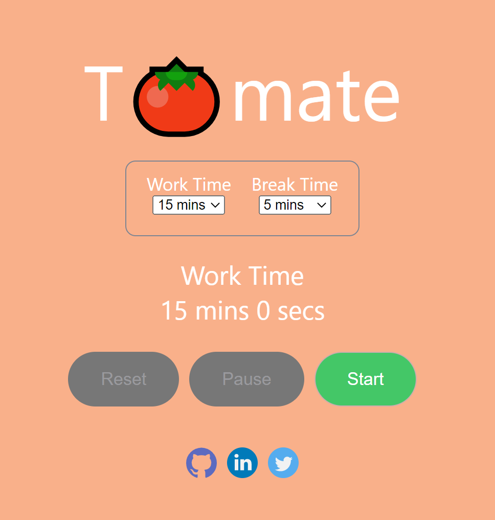 GitHub - rayhogan/tomate: 🍅 Pomodoro Time Management App